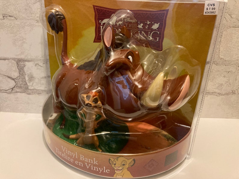 Lion King Enesco Pumbaa & Timon Coin Piggy Bank 1990s Disney - Etsy
