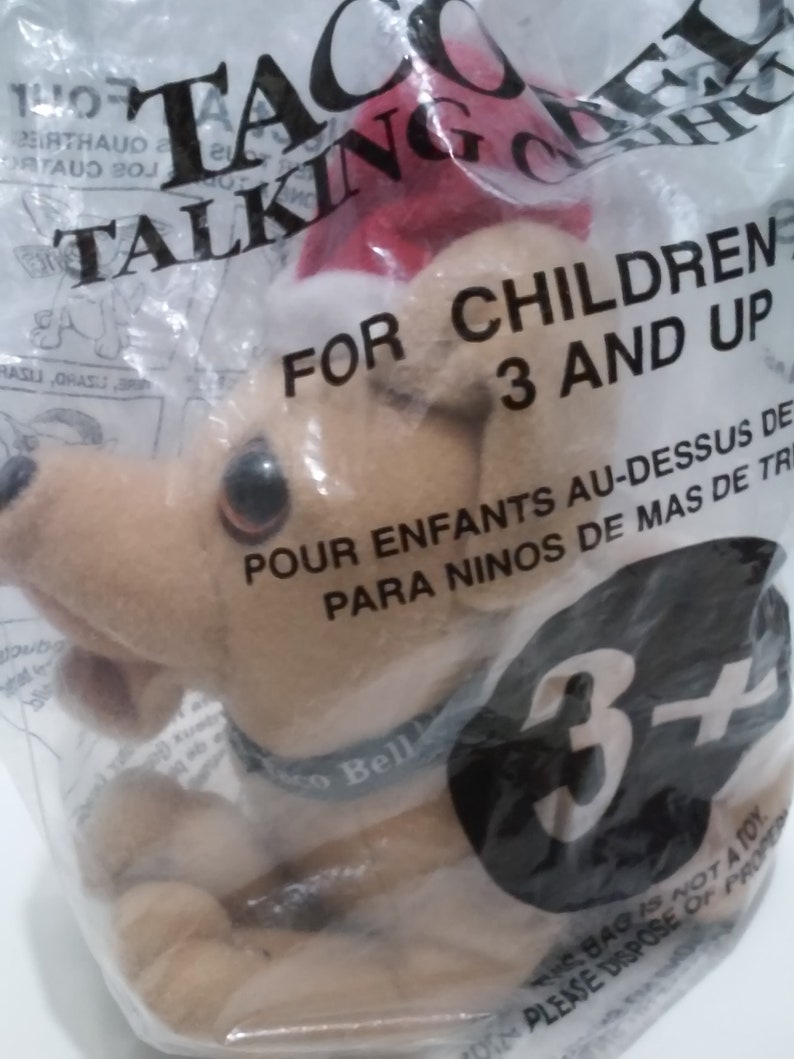 Chihuahua Dog Taco Bell Stuffed Plush Talking Dog 1997 Puppy - Etsy