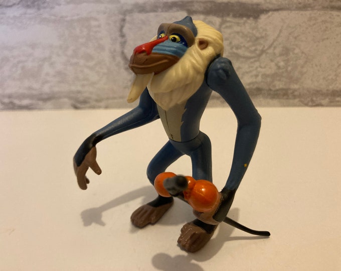 Lion King RAFIKI Action Figure 1994 Push Button Action Disney Movie ...