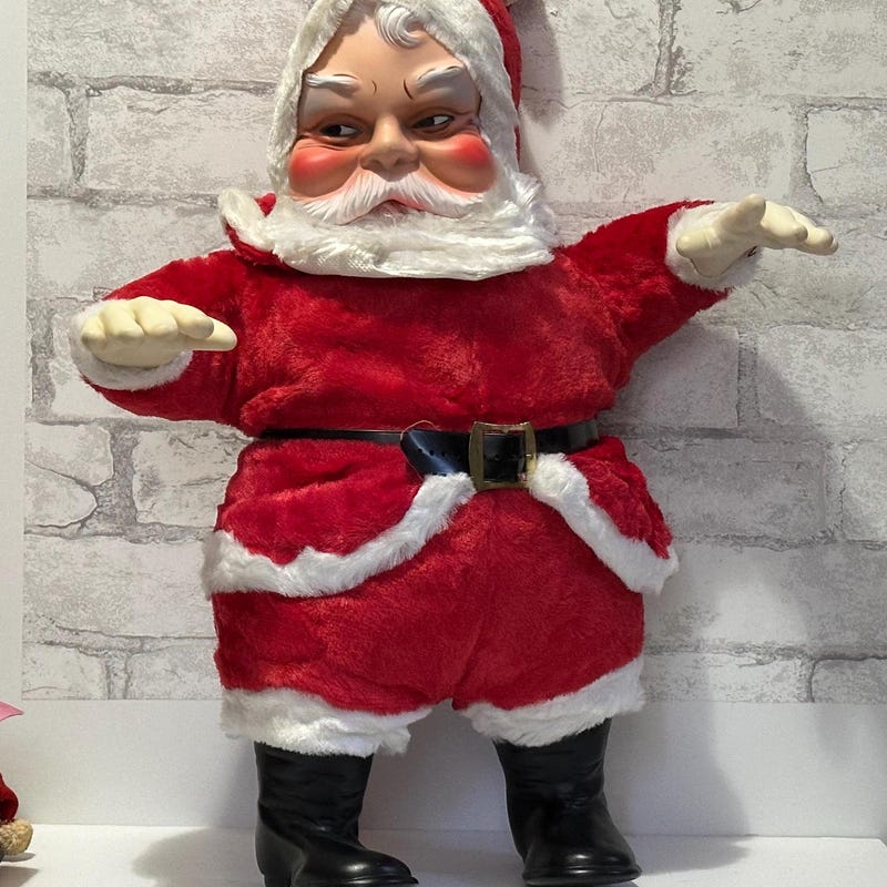 Large Stuffed Santa - Etsy