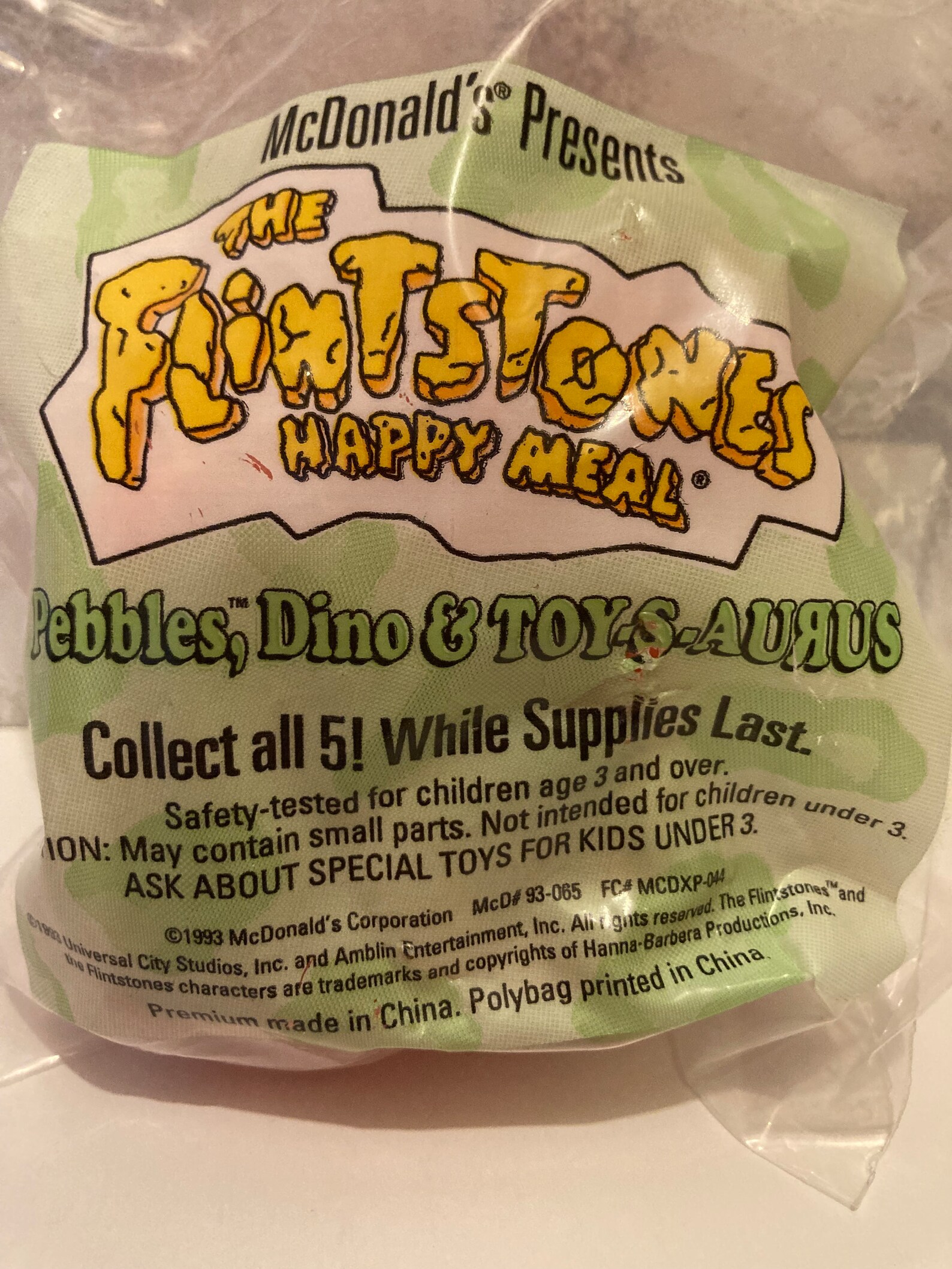 The Flintstones Mcdonalds Fast Food Toys Complete Set Cars and - Etsy