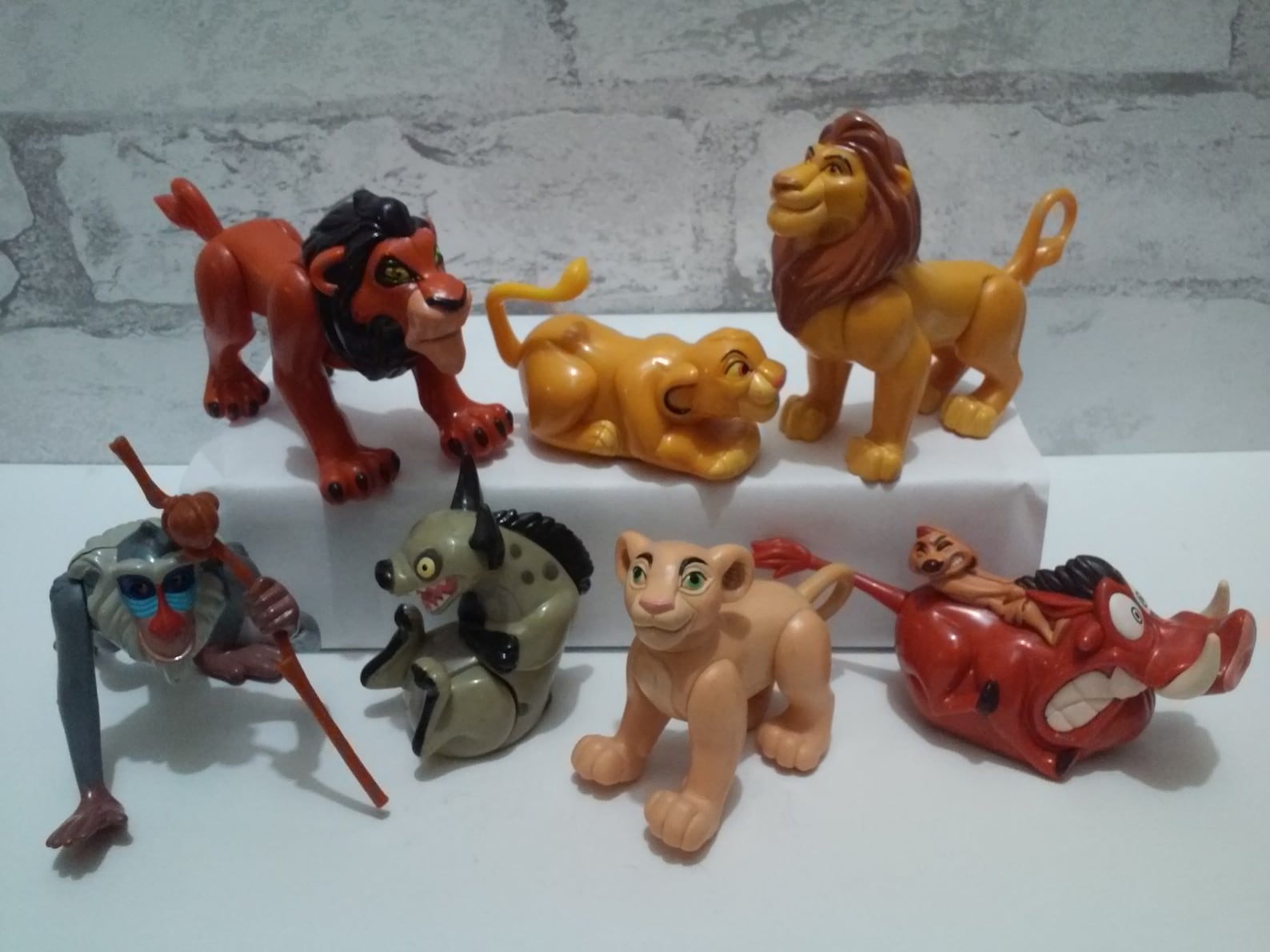 Lion King Mufasa Baby Simba Rafiki Plastic Figure Burger King Fast Food ...