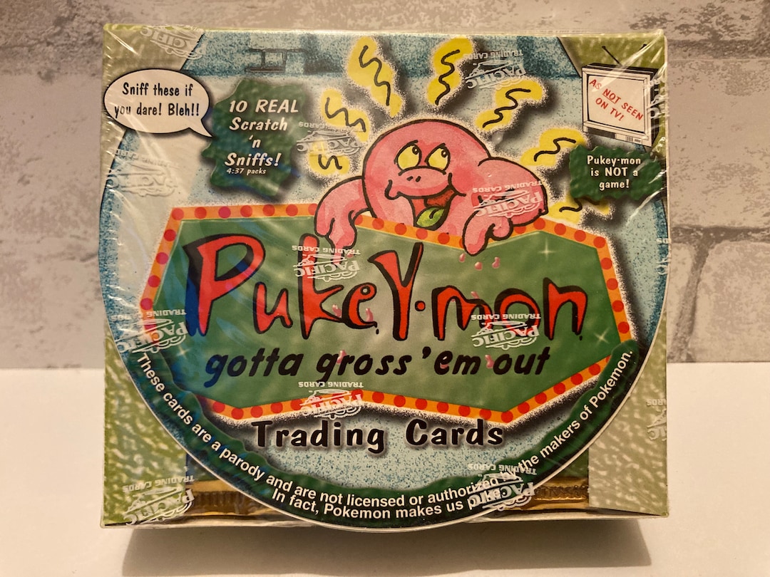 Pukey-mon Collector Trading Cards Pokémon Parody Cards SEALED Box ...