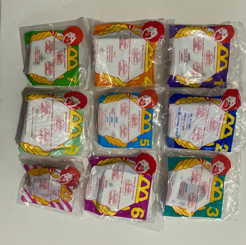 Aladdin King of Thieves Figures Mcdonalds Fast Food Toys - Etsy