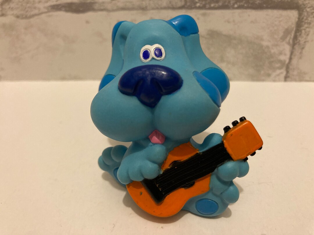 BLUE’S CLUES Lovable Blue Puppy Dog Plastic Viacom Figure TV Show ...