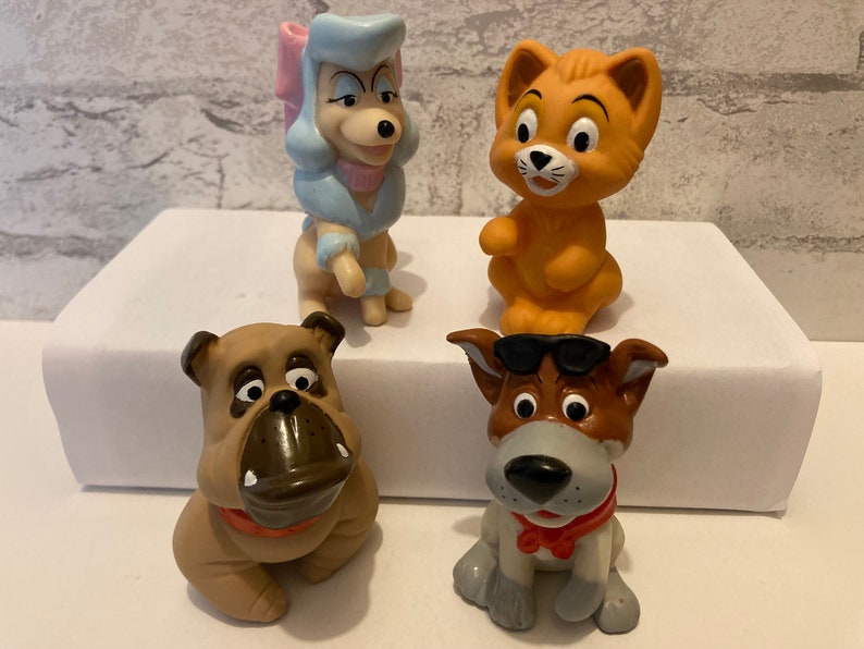 Oliver and Company 1988 Mcdonald's Finger Puppet Figures Walt Disney ...