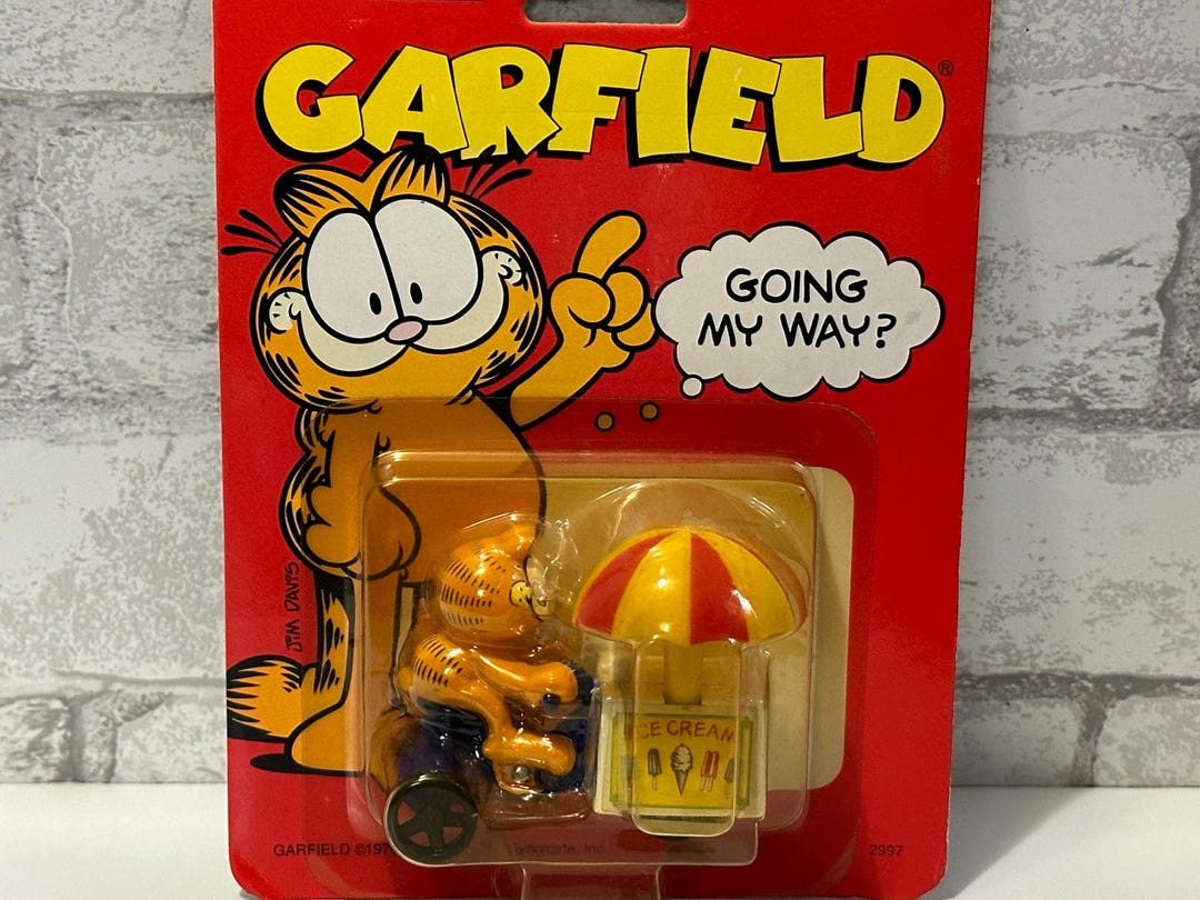 Garfield ERTL Diecast Ice Cream Truck 1990 Original Fat Cat Kitten ...