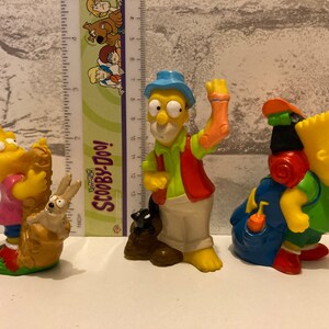 The Simpsons Camping Burger King Toy Set of FIVE Figures 1990 ...