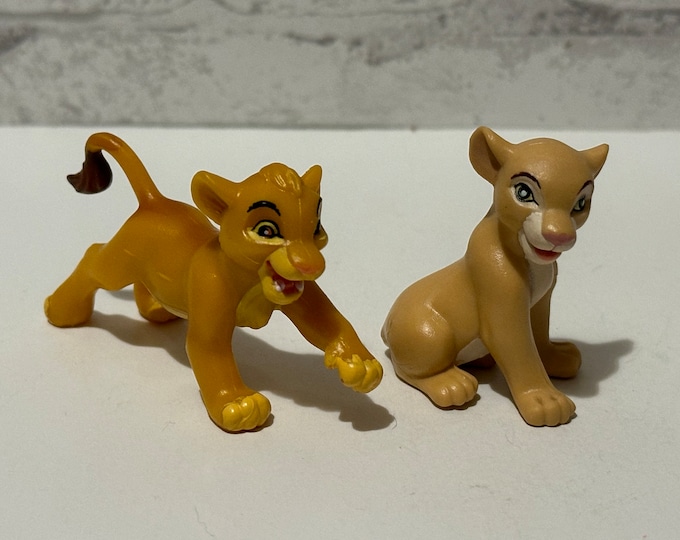 Lion King Nala Simba Baby Plastic PVC Figure 1990s Disney Movie Pick ...