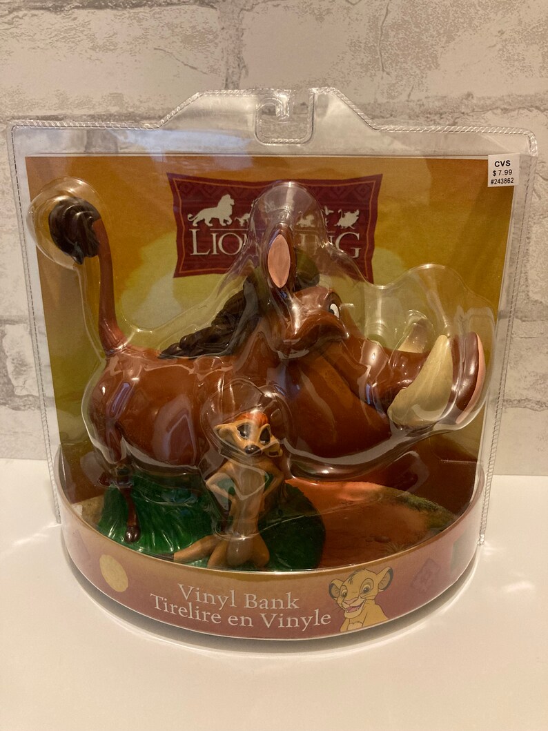 Lion King Enesco Pumbaa & Timon Coin Piggy Bank 1990s Disney - Etsy