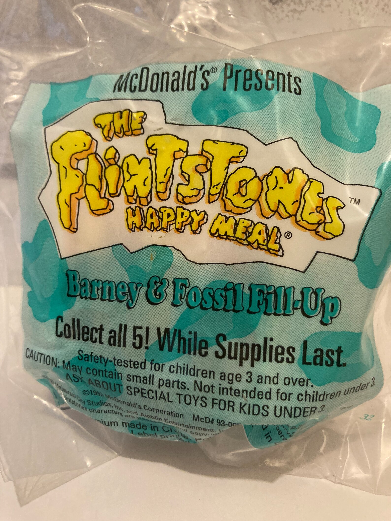 The Flintstones Mcdonalds Fast Food Toys Complete Set Cars and - Etsy