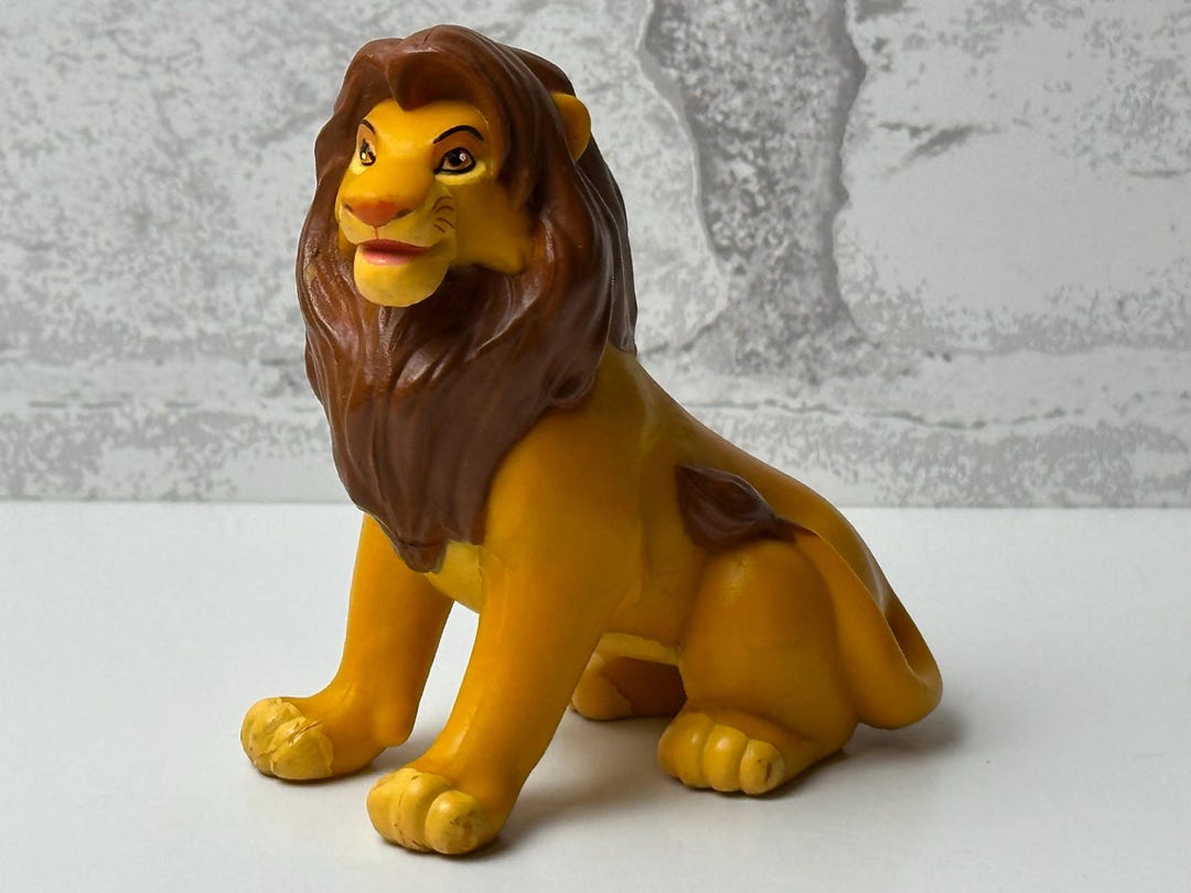 Lion King Adult Simba Plastic PVC Figure 1990s Disney Movie King of the ...