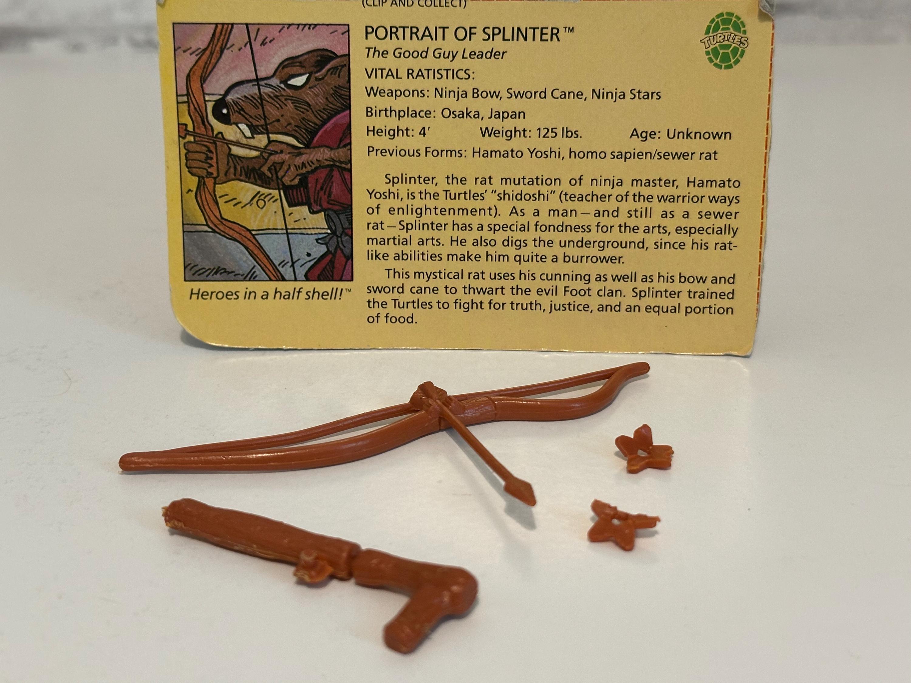 Teenage Mutant Ninja Turtles Splinter Action Figure TMNT Original ...