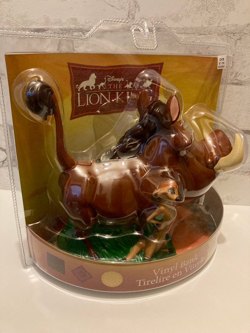 Lion King Enesco Pumbaa & Timon Coin Piggy Bank 1990s Disney - Etsy