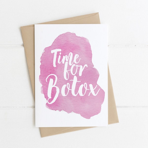 Botox Birthday Card - Etsy