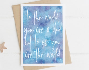 Father's Day Card Fathers Day to the Best Dad in the - Etsy