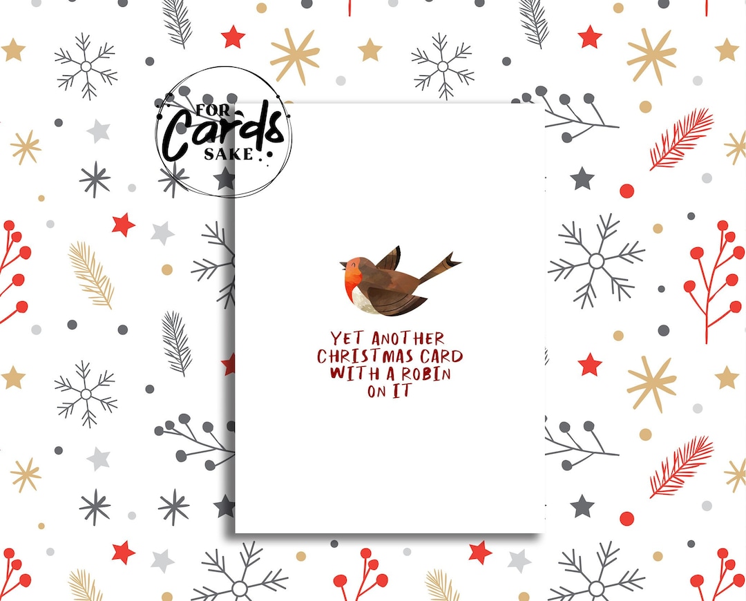 Funny Robin Christmas Card: Rude Adult Humor - Etsy