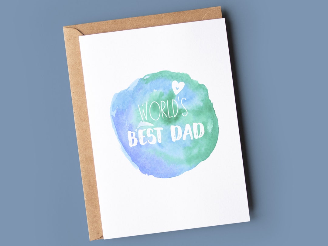 Father's Day Card | Fathers Day | Worlds Best Dad - Etsy