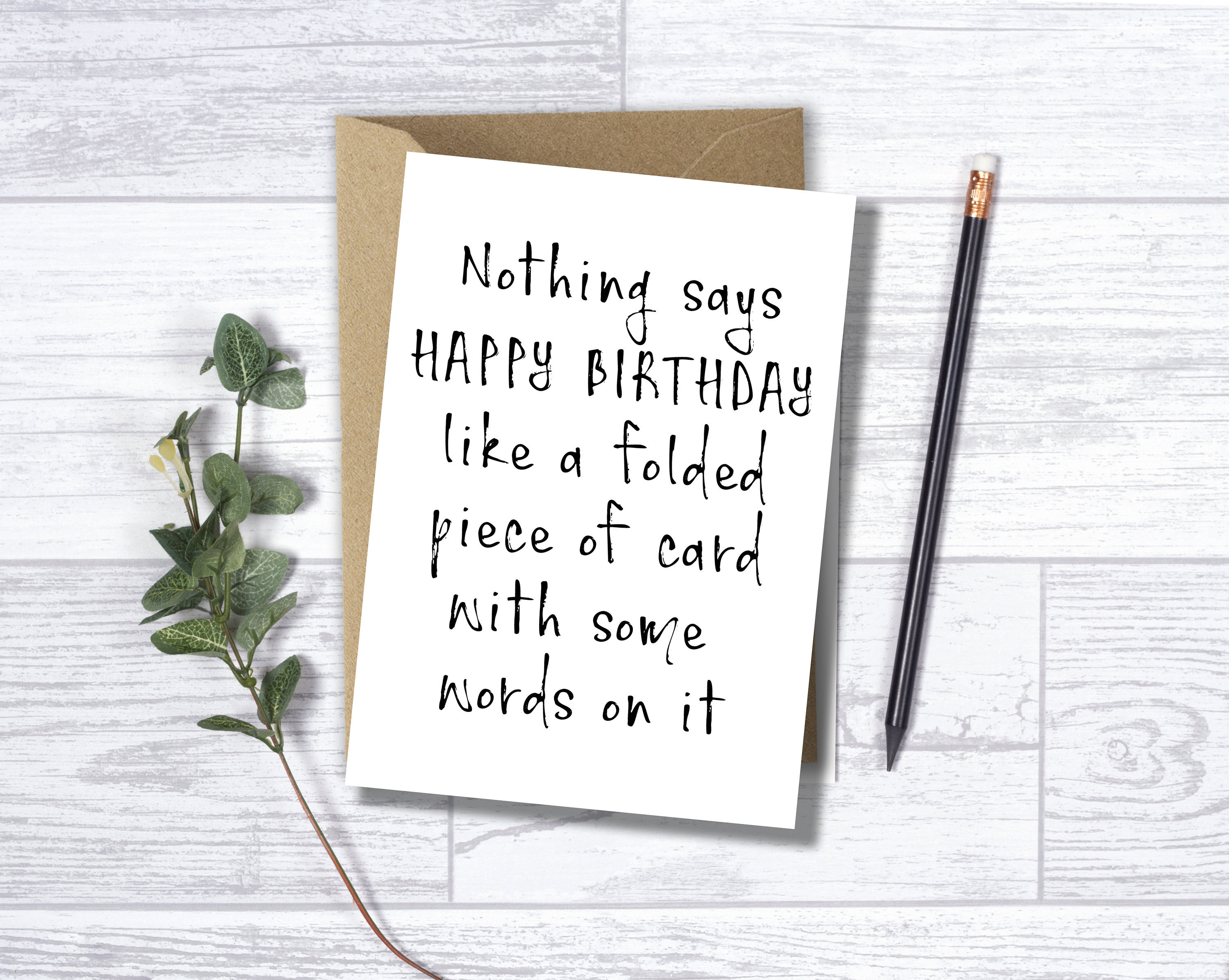 Funny Birthday Card Nothing Says Happy Birthday like a | Etsy