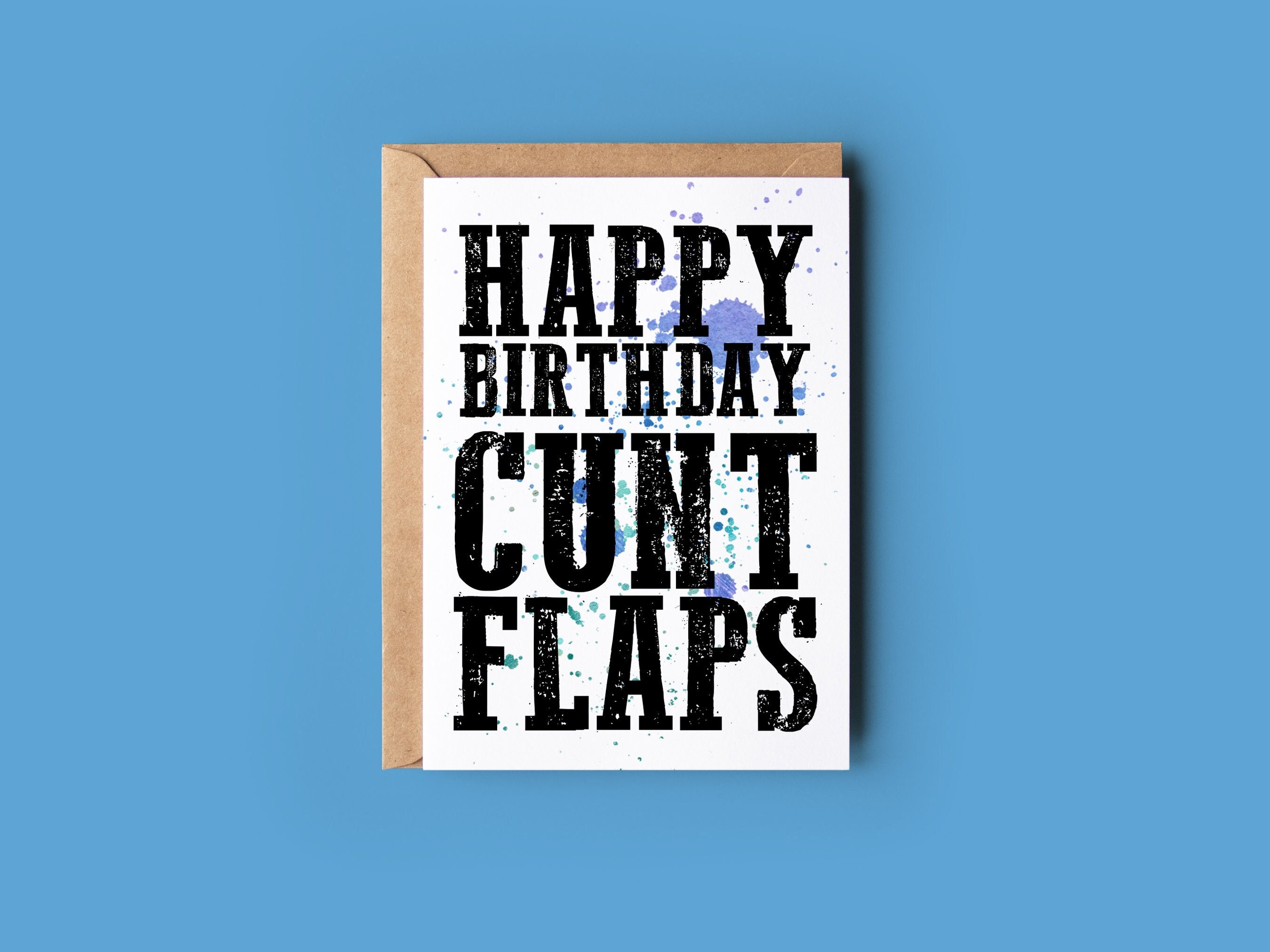 Funny Rude Birthday Card Happy Birthday Ct Flaps - Etsy UK