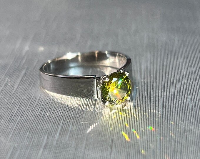 Once Upon A Time Ring - Peridot and Sterling or Gold - Etsy