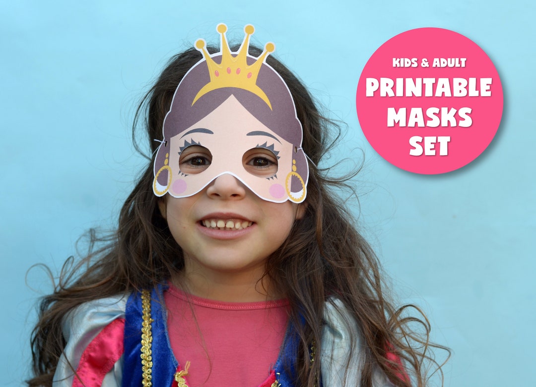 Queen Esther Mask, Purim Costume, Queen Mask, Purim Tradition, Purim ...