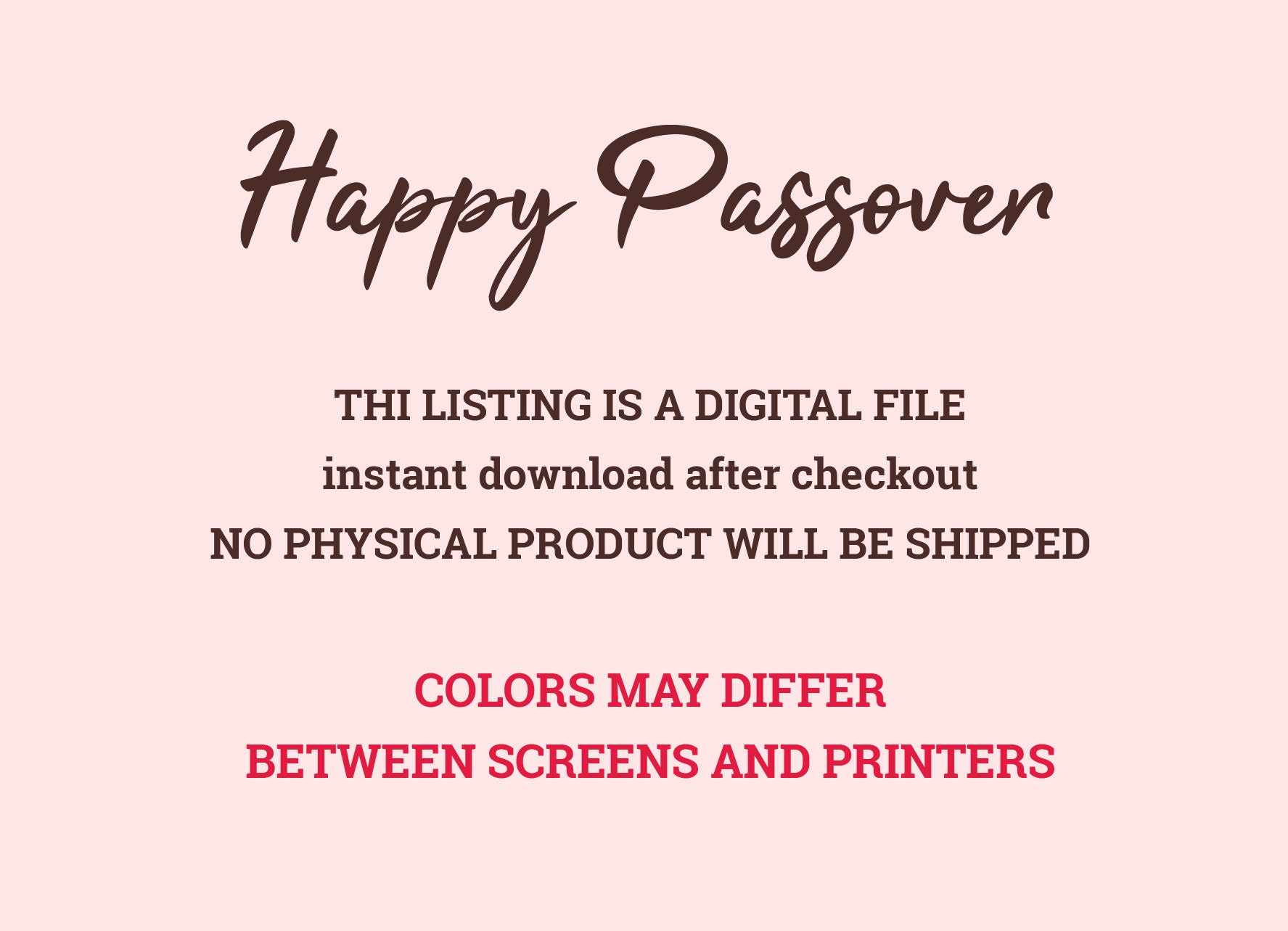 Passover Decorations, Passover Printable Wine Label, Happy Passover ...