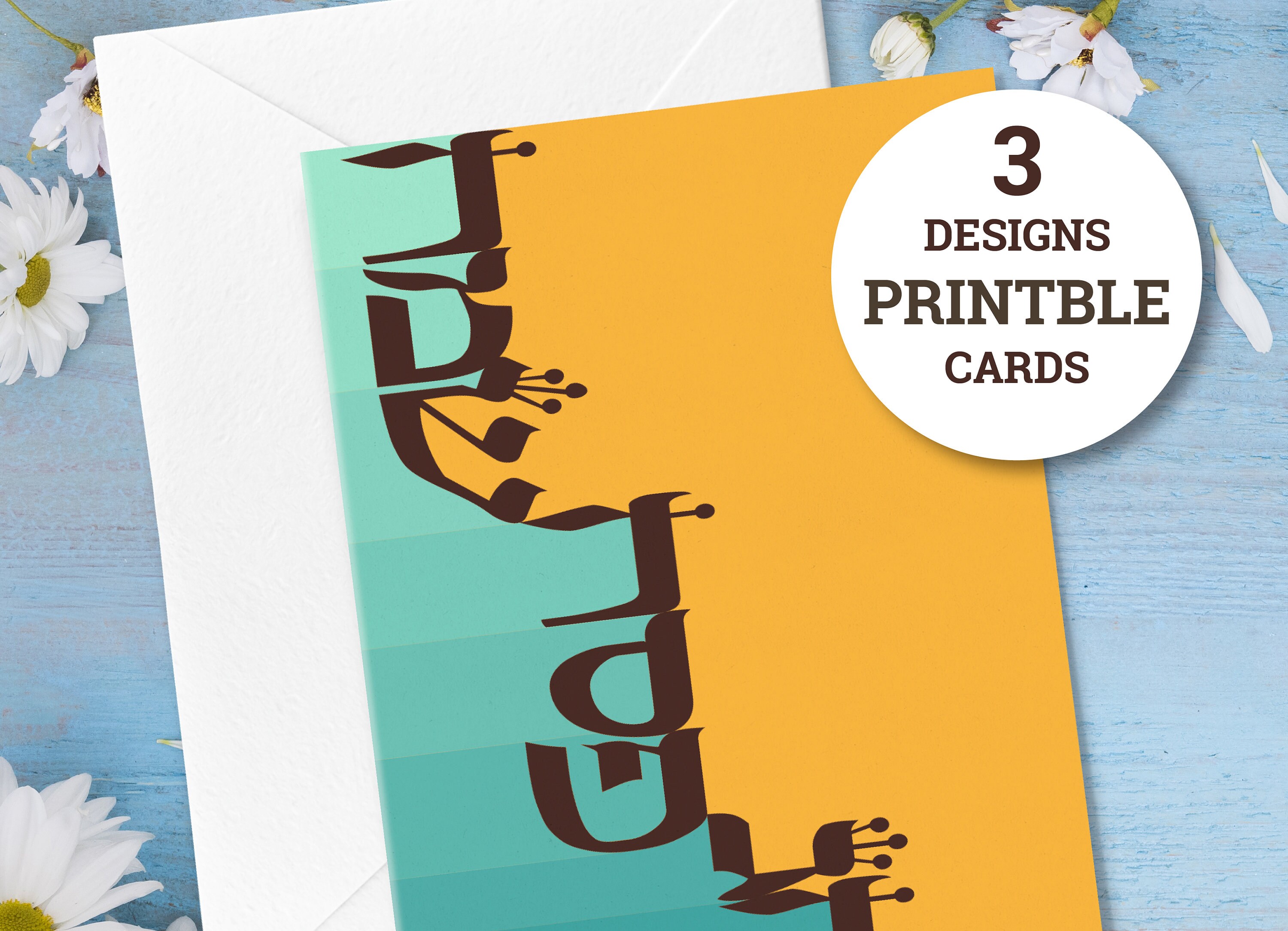 Passover Greeting Cards: 3 Printable Designs (PDF & JPG) - Etsy
