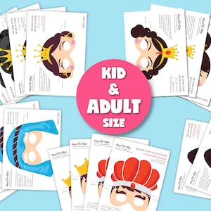 Purim Masks Bundle, Purim Costume for Toddler, Purim Party, Purim Kids ...