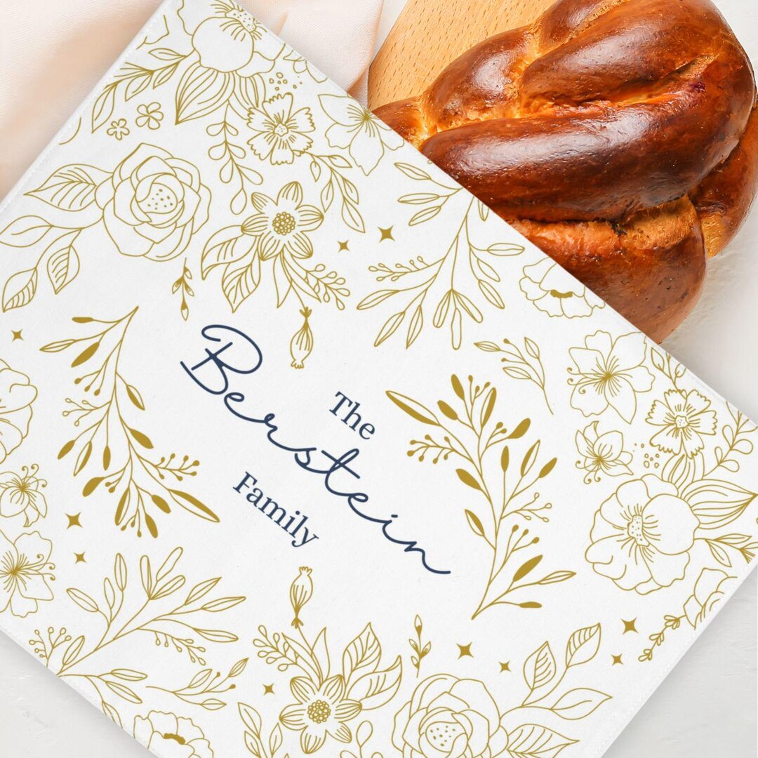 Challah Bread Cover and Placemat. Hebrew Home Decor, Hostess Gift ...