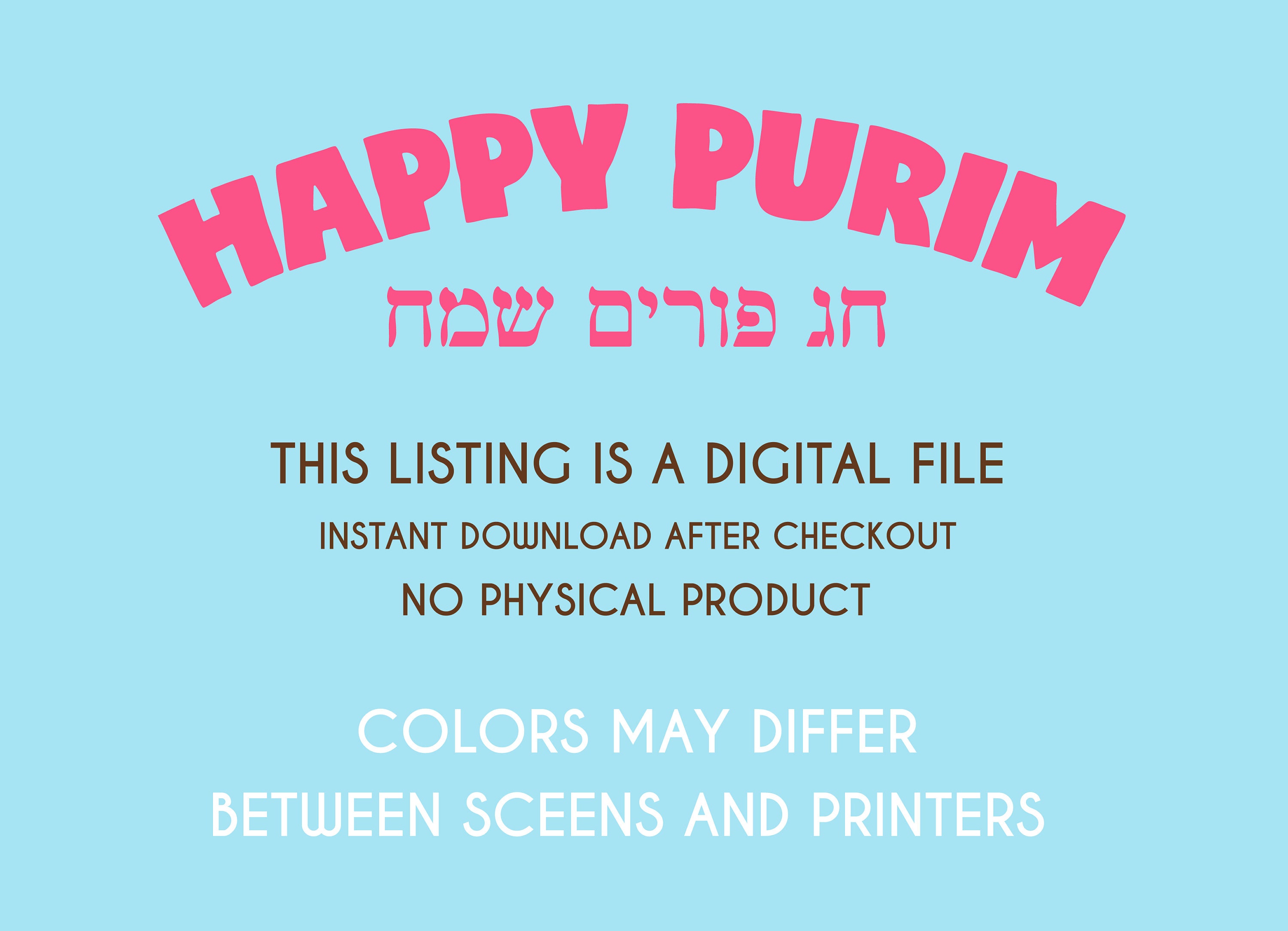 Purim Masks Bundle, Purim Costume for Toddler, Purim Party, Purim Kids ...