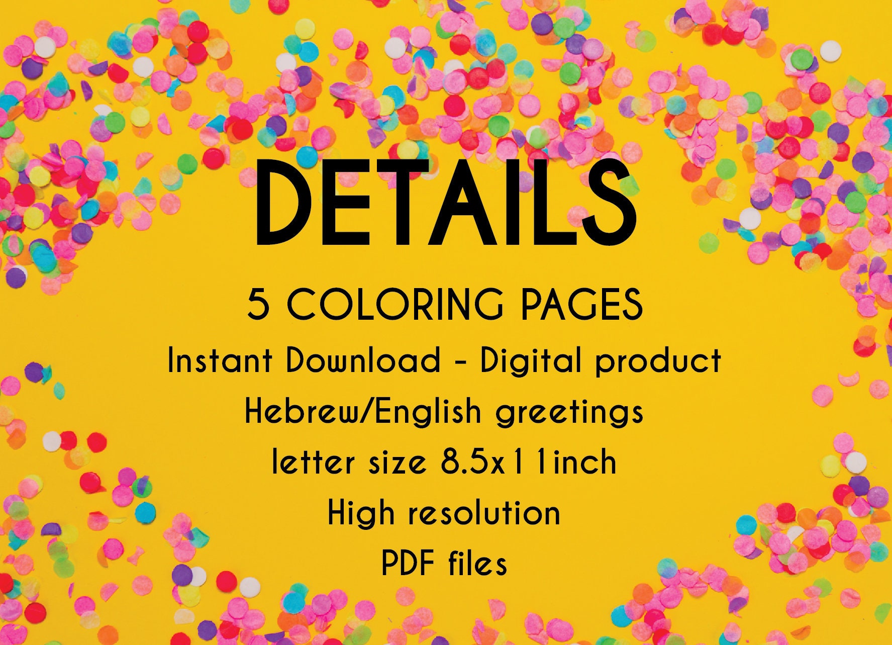 Purim Kids Coloring Pages-jewish Holiday Kids Activities - Jewish Art ...