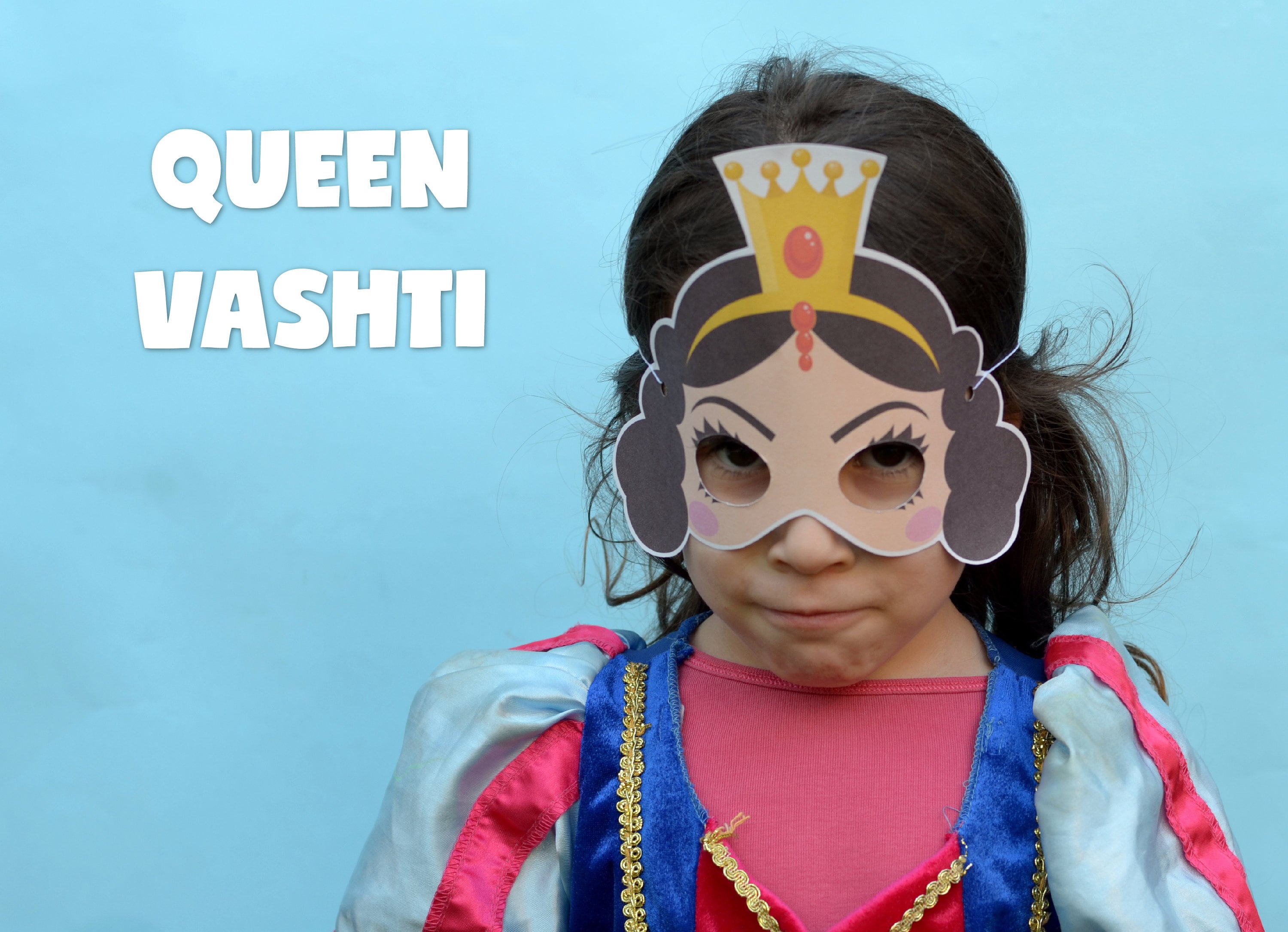 Purim Mask, Purim Costume for Toddler, Queen Mask, Vashti Mask, Purim ...