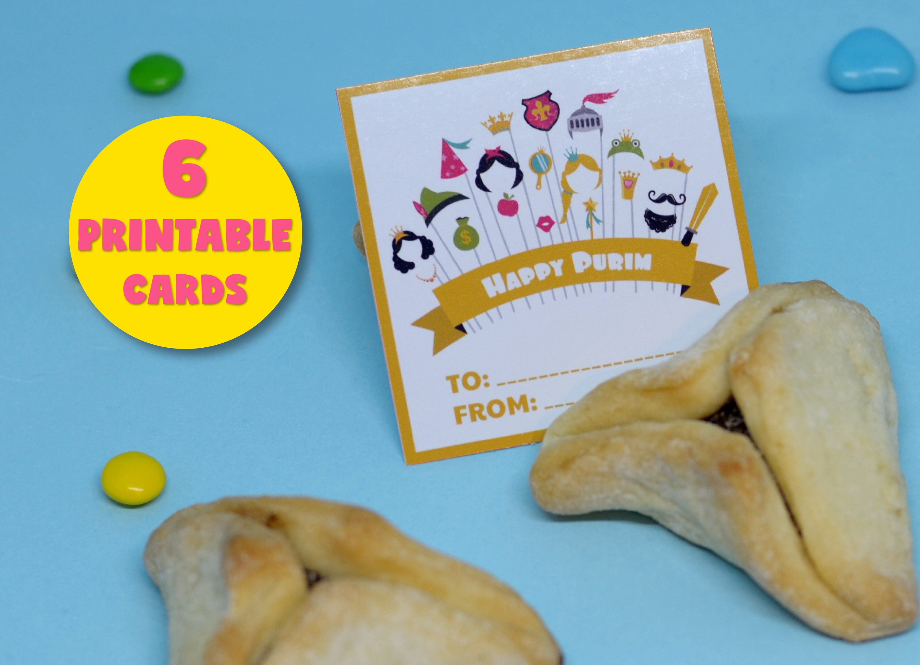 Purim Tags, Printable Purim Greeting Card, Purim Basket, Purim Labels ...