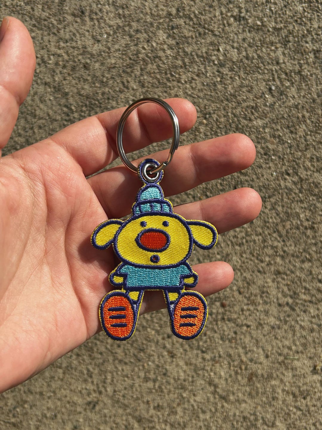 Buttercup Embroidered Keychain - Etsy