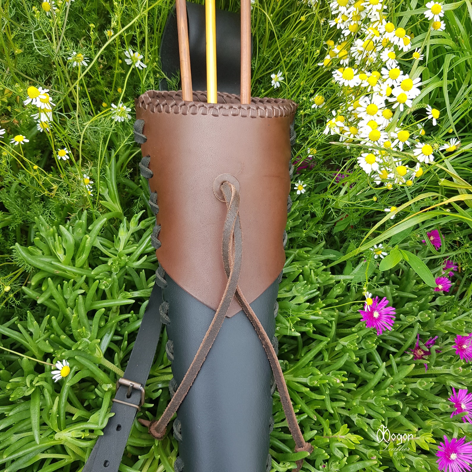 ARCHERY Leather BACK Arrow QUIVER / Quiver for Arrows - Etsy
