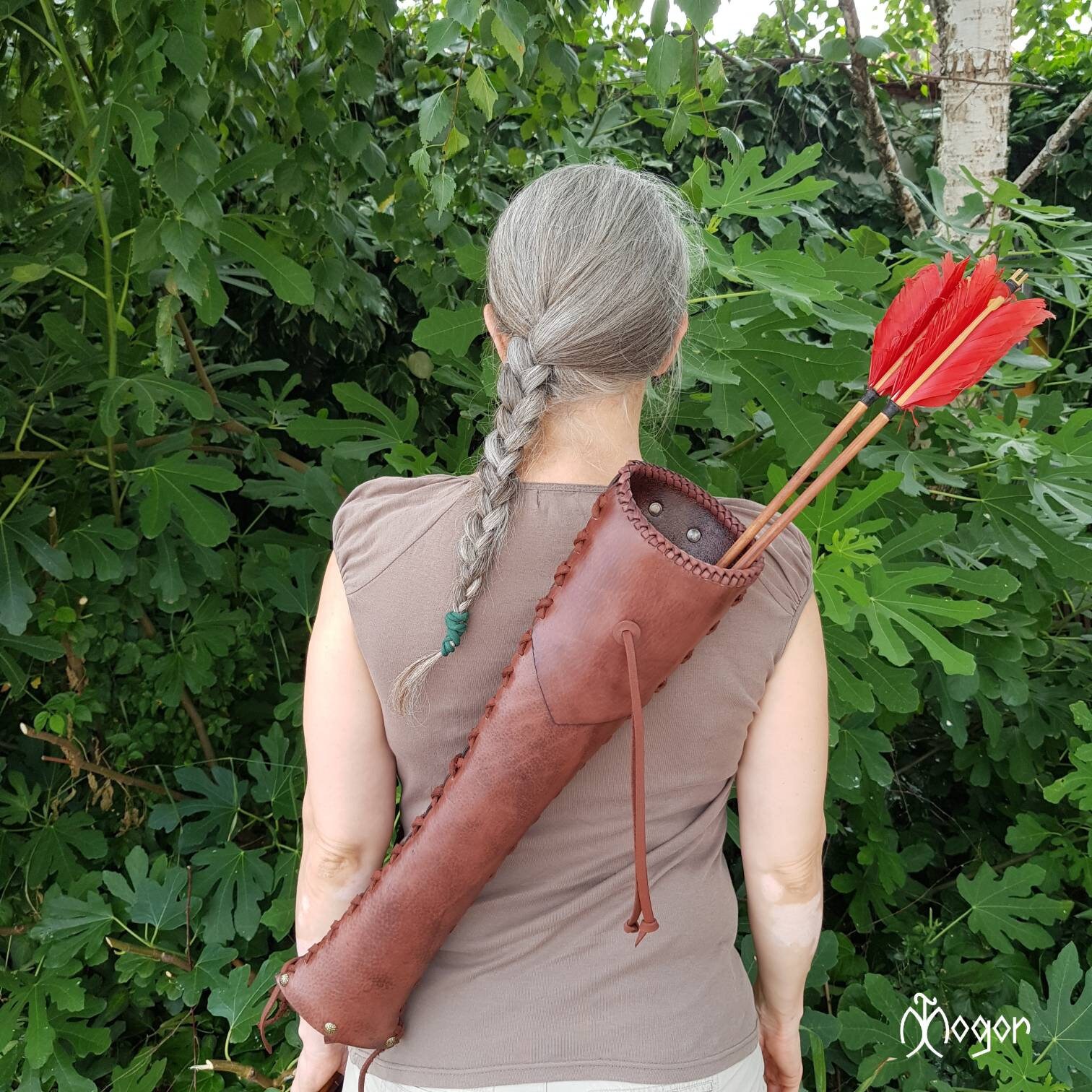 ARCHERY Leather BACK Arrow QUIVER / Quiver for Arrows | Etsy