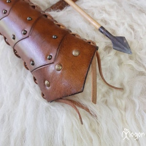 ARCHERY Leather BACK Arrow QUIVER / Quiver for Arrows 3 Point Straps ...