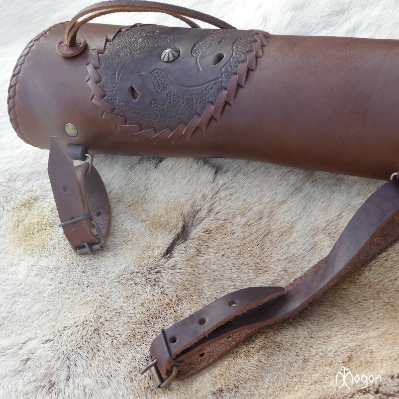 Leather Side ARROW QUIVER / Traditional ARCHERY Quiver | Etsy