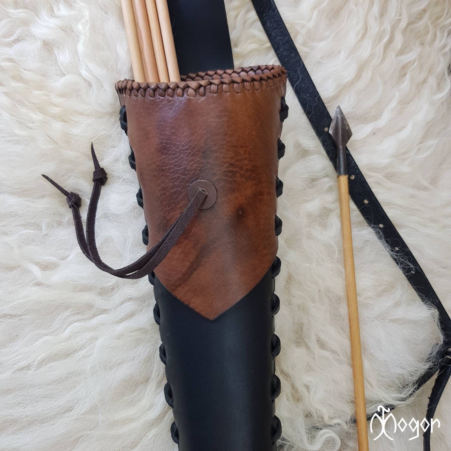 ARCHERY Leather BACK Arrow QUIVER / Quiver for Arrows | Etsy
