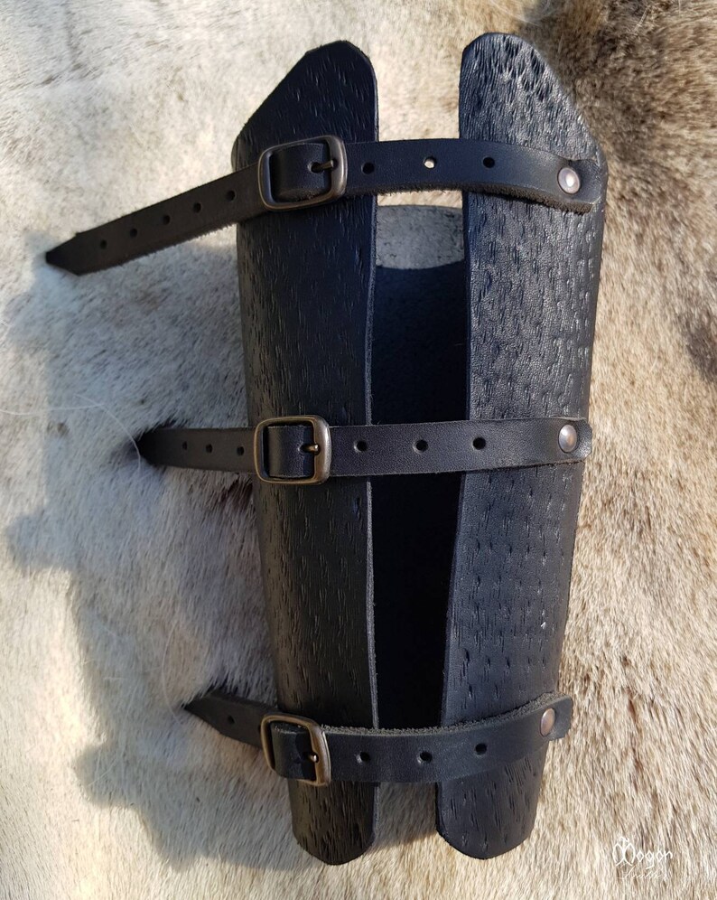 ARCHERY Leather Armguard/arm BRACER "silver Wolf" - Etsy