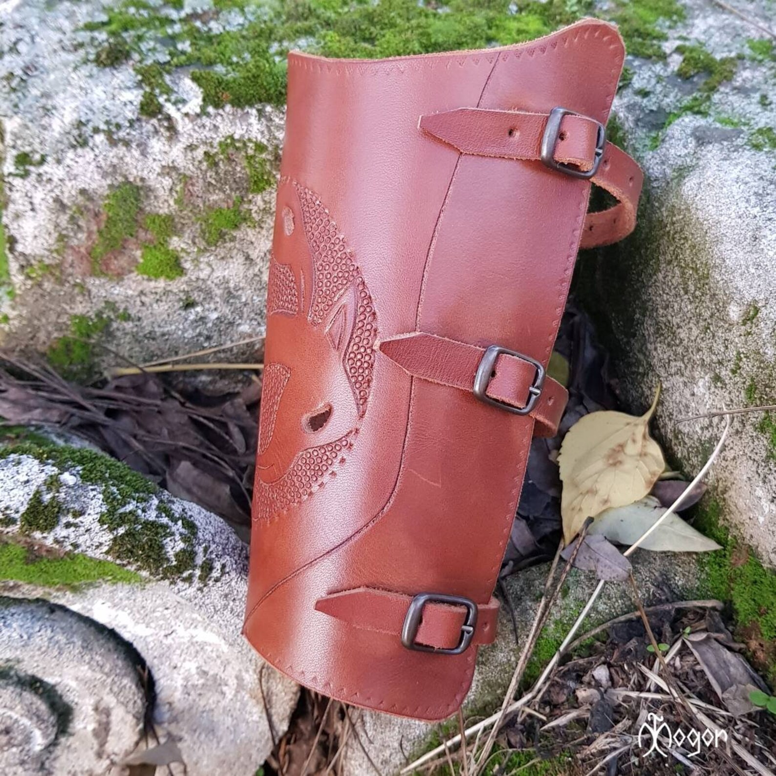 ARCHERY Leather ARMGUARD / Arm BRACER Beige Griffin - Etsy