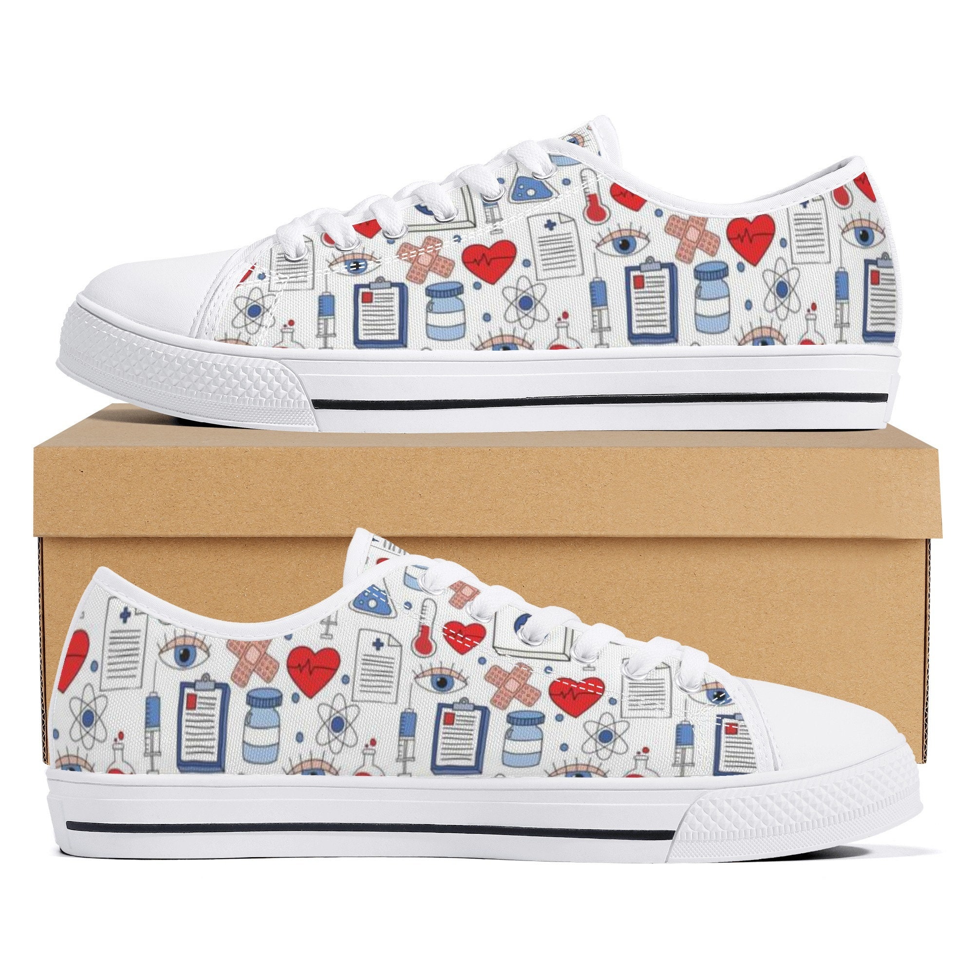 White Sneakers For Nursing