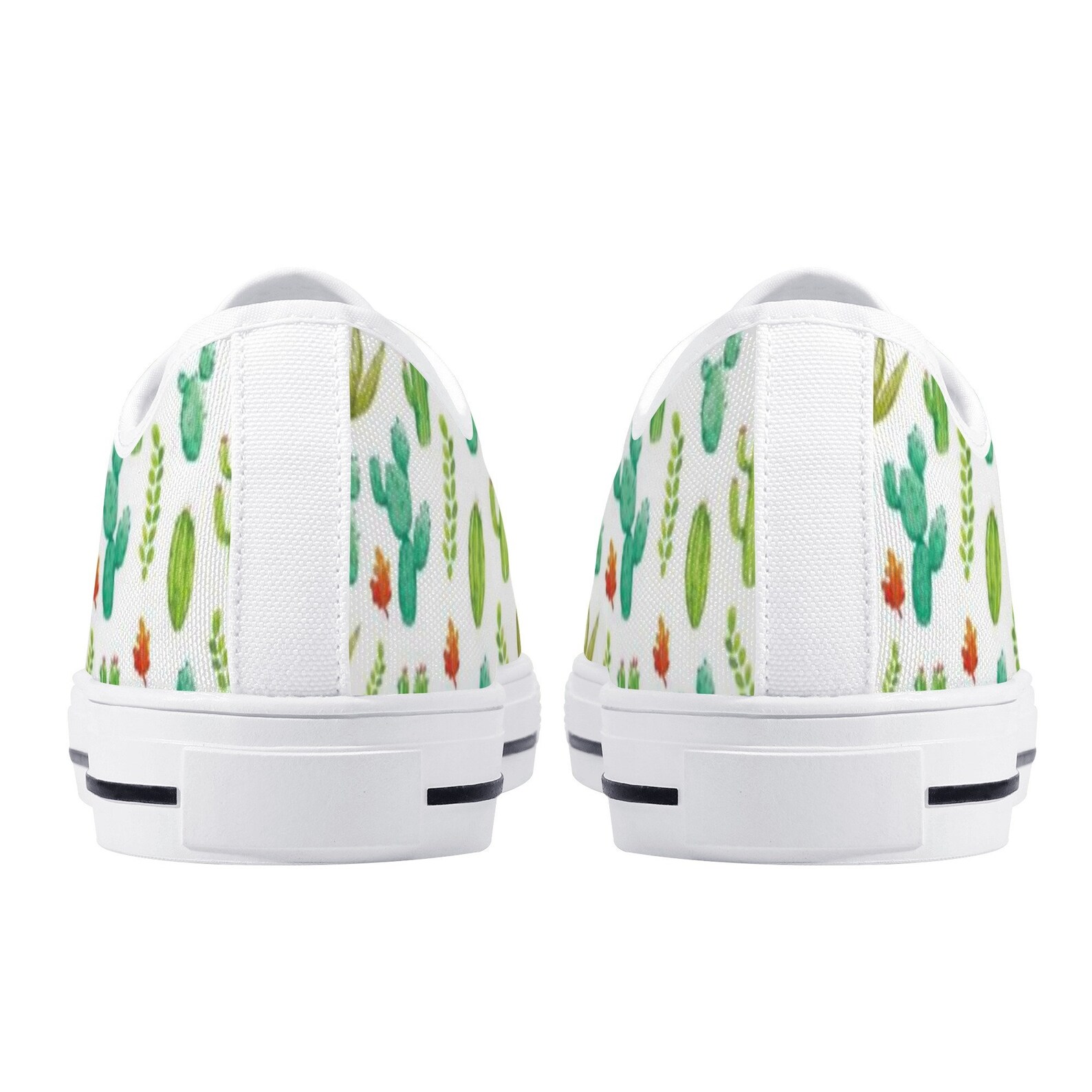 Cactus Shoes Canvas Sneakers Vegan Tennis Shoes - Etsy