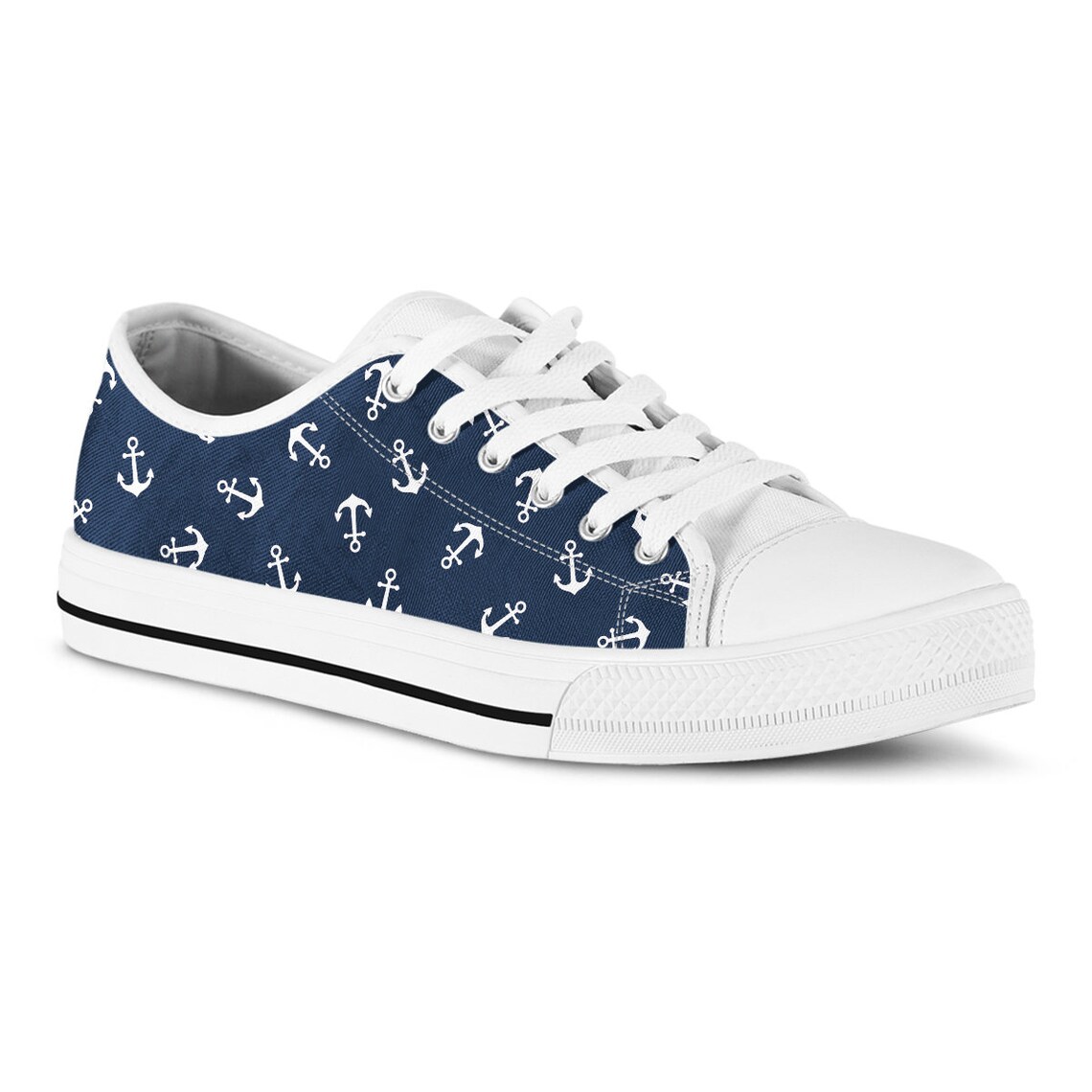 Anchor Shoes Anchor Sneakers Sailing Tennis Shoes - Etsy