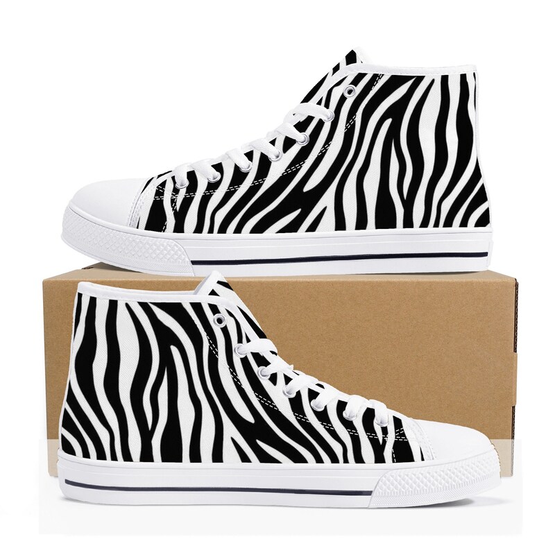 Custom Zebra Shoes - Etsy