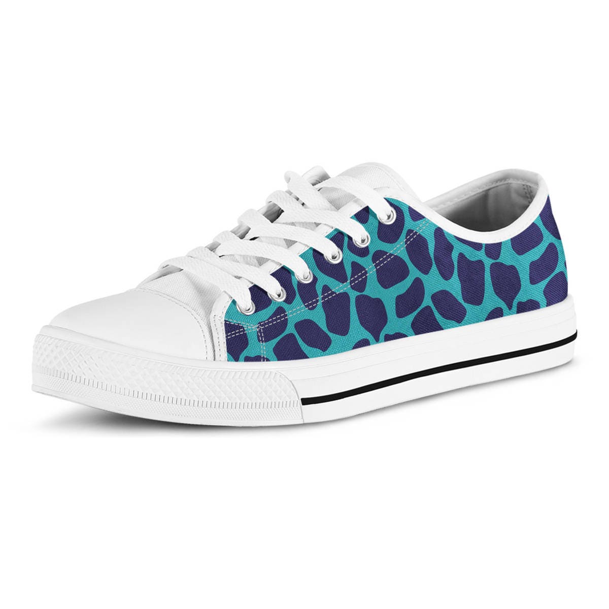 Giraffe Print Canvas Sneakers Animal Print Shoe - Etsy