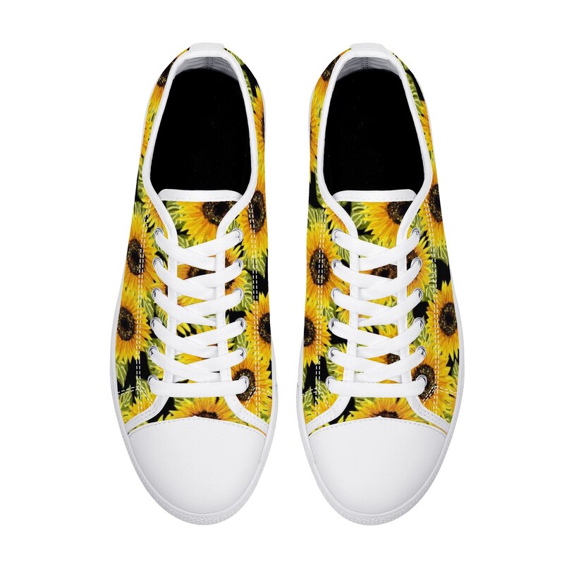 Sunflower Sneakers - Etsy