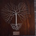 Wire Tree on the Wall Heart Shaped Tree Engraved Dedication Steel ...