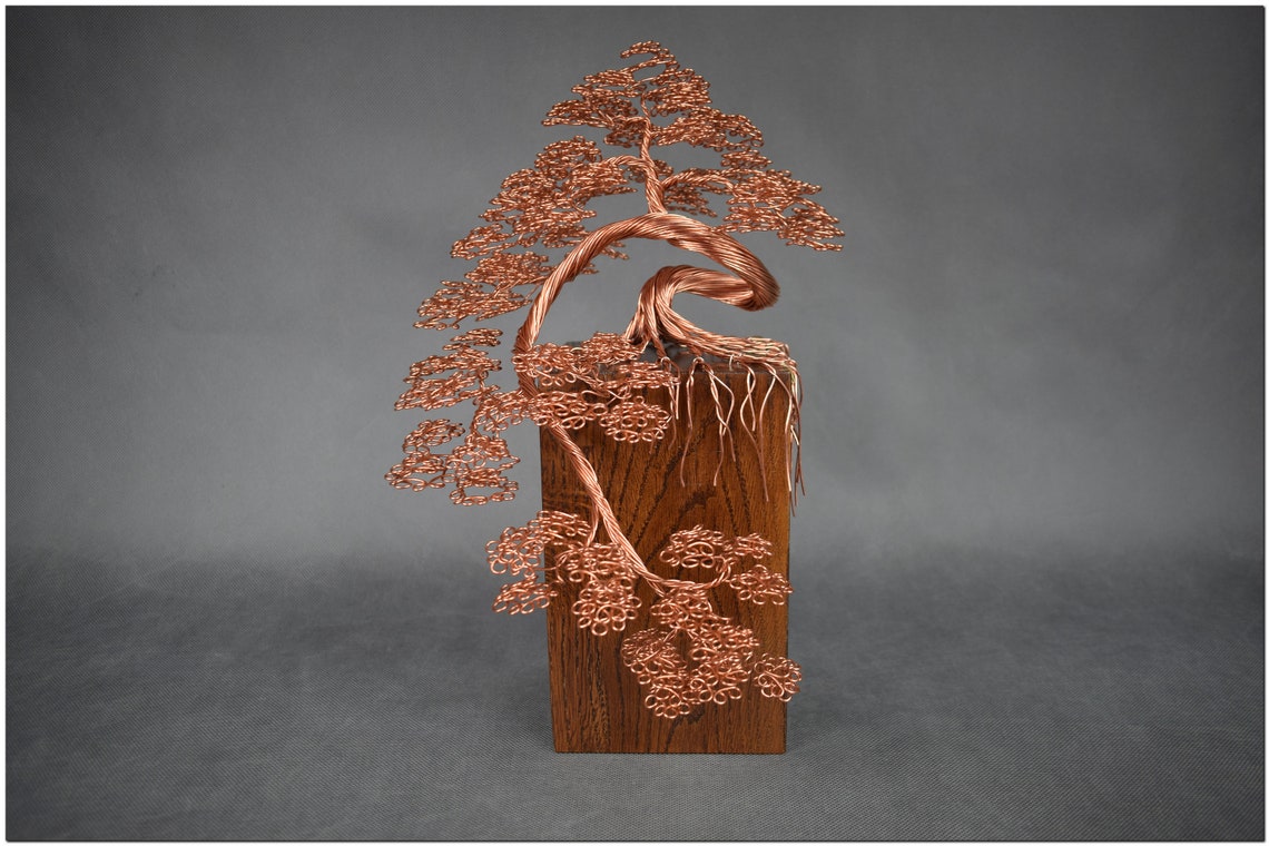Copper Cascade Tree Engraved Dedication Copper 7th Wedding - Etsy
